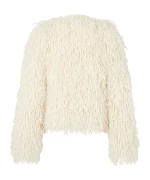 Fendi Long-pile Cashmere And Mohair Jacket