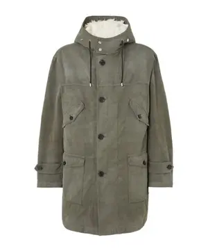 Fendi Patchwork Cotton Parka - Green