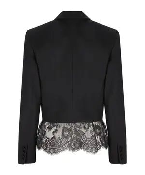 Zimmermann Valiant Lace Cropped Blazer
