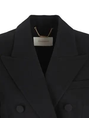 Zimmermann Valiant Lace Cropped Blazer