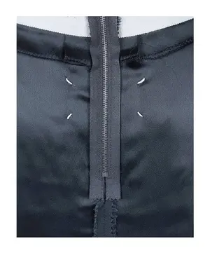 MAISON MARGIELA Pleated Raw-hem Midi Skirt - Black