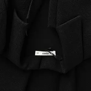 Fendi Bouclé Wool Maxi Dress - Black