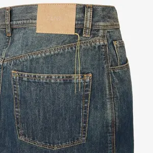 Fendi Washed Denim Skirt