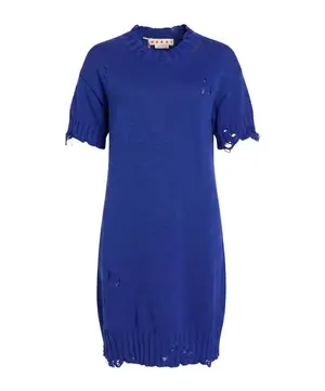 Marni Knitted Dress With Embroidered Logo