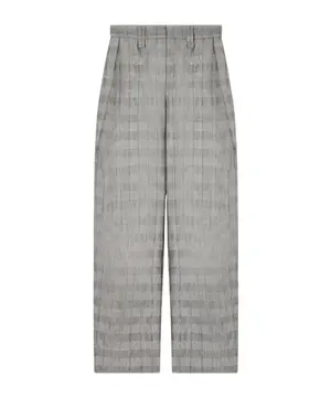 Emporio Armani Jacquard Op-art Check Trousers - No