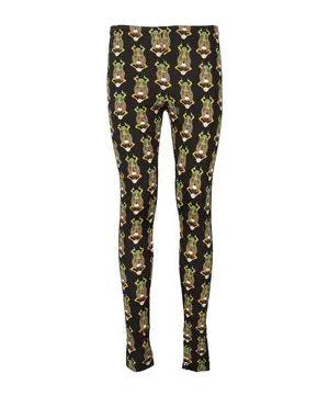 La DoubleJ Graphic-print Elasticated-waist Leggings - Black