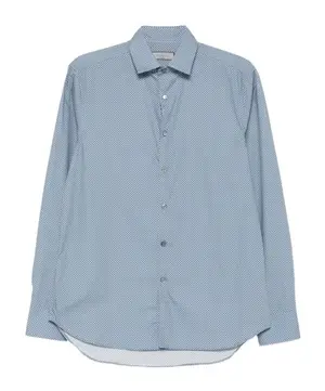 Canali Long-sleeve Collared Shirt