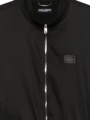 Dolce & Gabbana Logo Patch Zip-up Jacket