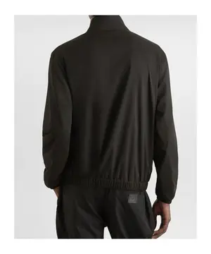 Dolce & Gabbana Logo Patch Zip-up Jacket