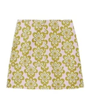 La DoubleJ Floral-print Cotton-blend Skirt