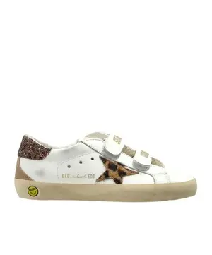 GOLDEN GOOSE Round Toe Low Top Sneakers - White