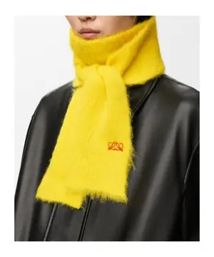 Loewe Alpaca Blend Scarf - Yellow