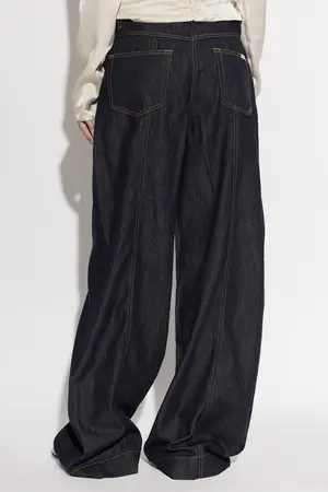 SELF-PORTRAIT Belt-loop Wide-leg Jeans