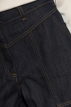 SELF-PORTRAIT Belt-loop Wide-leg Jeans