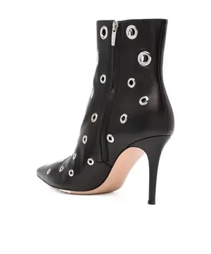 GIANVITO ROSSI 150mm Eyelet-embellished Ankle Boots