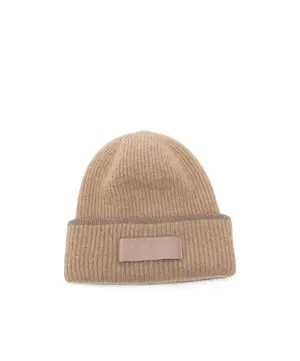 Jacquemus Logo-patch Ribbed-knit Beanie - No