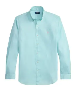 Polo Ralph Lauren Button-down Linen Shirt - Blue