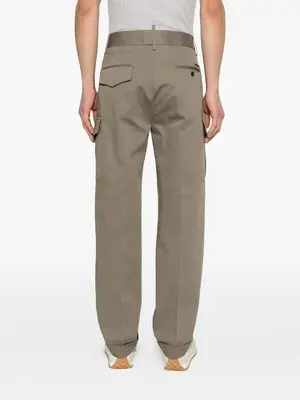 Dsquared2 Cargo Pants With Flap Pockets And Cuffed Legs - Gray