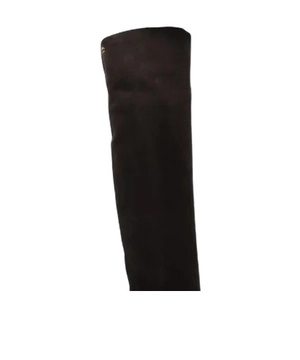 GIANVITO ROSSI 50mm Suede Knee-high Boots - Black