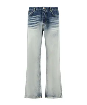 Off-White Half Arrow Slim Relaxed' Cotton Jeans - Blue