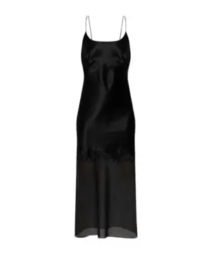 BY MALENE BIRGER Camilla Sleeveless Maxi Slip Dress With Sheer Hem