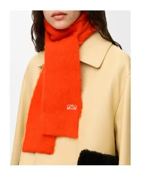 Loewe Logo Scarf - Oranges