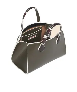 Marni Overlap Small Top Handle Tote Bag