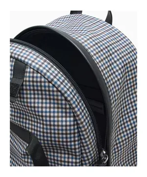 Emporio Armani Eagle Club Capsule Collection Checked Nylon Backpack