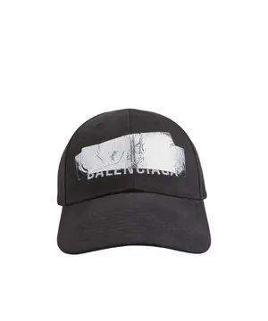 Balenciaga Masking Tape Cap - Black