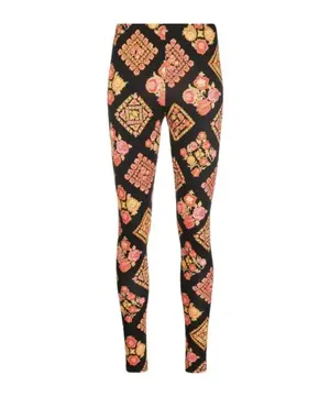 La DoubleJ Floral Check Leggings
