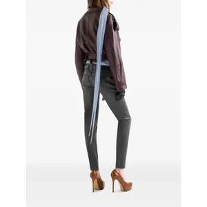 7 For All Mankind Double-breasted Leather Jacket - Red