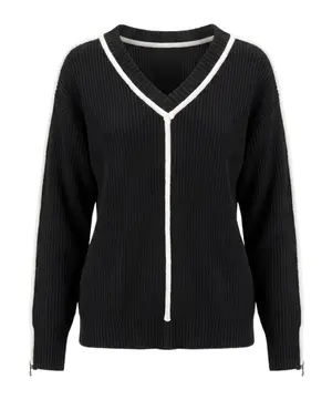 Patrizia Pepe V-neck Knit Sweater - No