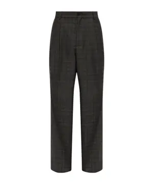 Dries Van Noten Casual Trousers With Belt Loops - Grey