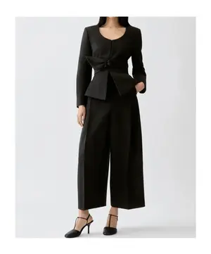 Jacquemus Long Sleeve Tie Detailed Jacket