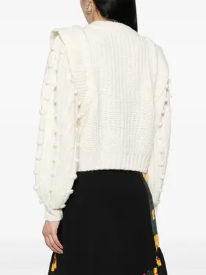 Farm Rio Braided-detailed Crewneck Jumper