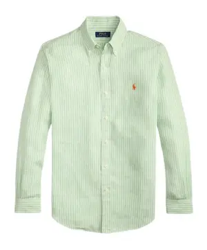 Polo Ralph Lauren Striped Button-down Shirt - Light Green