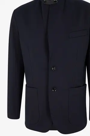 Brioni Wool Milano Jersey Single-breasted Blazer