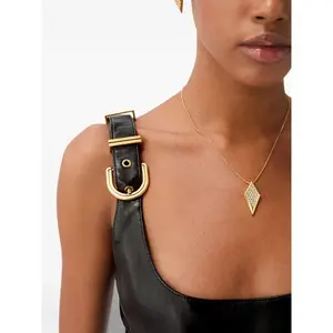Versace Nappa Leather Midi Dress With Medusa Hardware