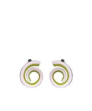 Marni Spiral Two-toned Earrings - Pink