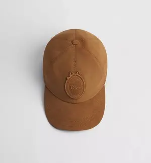 Dior Suede Lambskin Baseball Cap - Camel