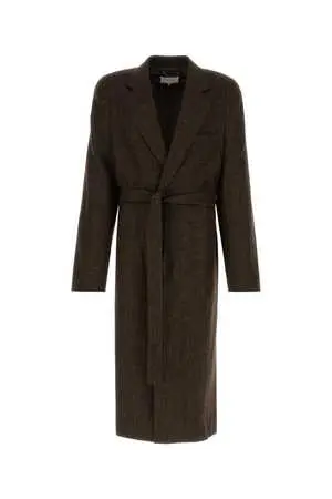 MAISON MARGIELA Four Stitches Belted Wool Coat