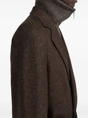 MAISON MARGIELA Four Stitches Belted Wool Coat