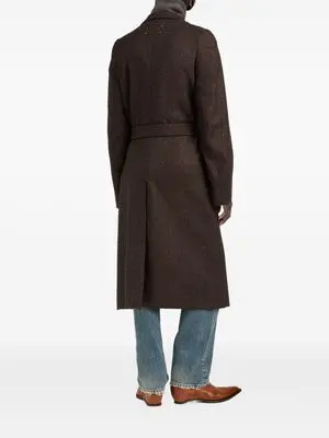 MAISON MARGIELA Four Stitches Belted Wool Coat