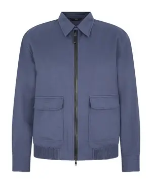 Brioni Linen-cotton Blend Zip-up Shirt Jacket
