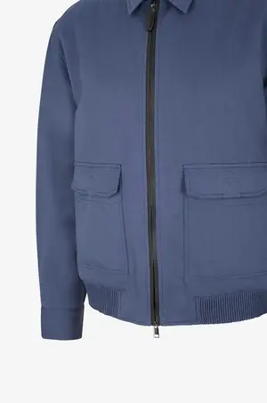 Brioni Linen-cotton Blend Zip-up Shirt Jacket