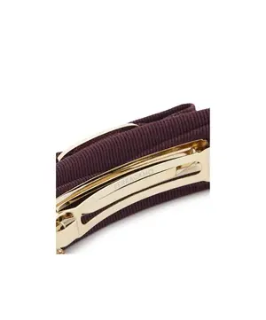 FERRAGAMO Vara Bow Hairclip - Plum