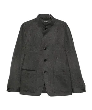 Zegna Long-sleeve High-neck Jacket