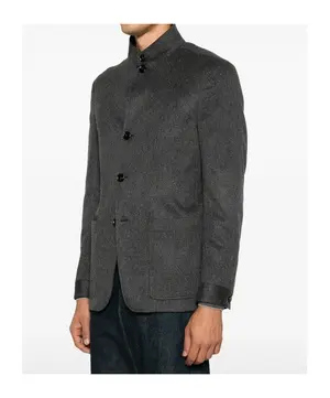 Zegna Long-sleeve High-neck Jacket