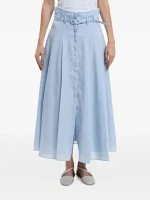 Gabriela Hearst Belted Midi Skirt