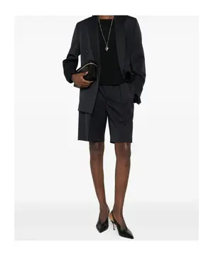 Victoria Beckham Pleated-front Knee-length Shorts